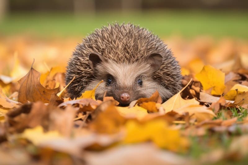 A Hedgehog Curled Up in Defence Stock Photo - Image of hedgehog ...