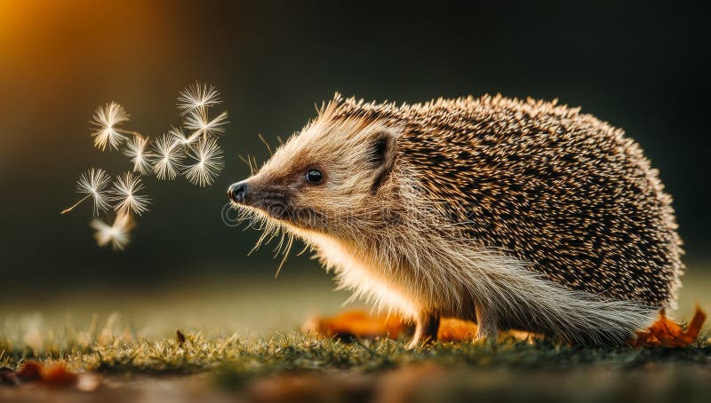 Hedgehog Dandelion Seeds Stock Photos - Free & Royalty-Free Stock ...