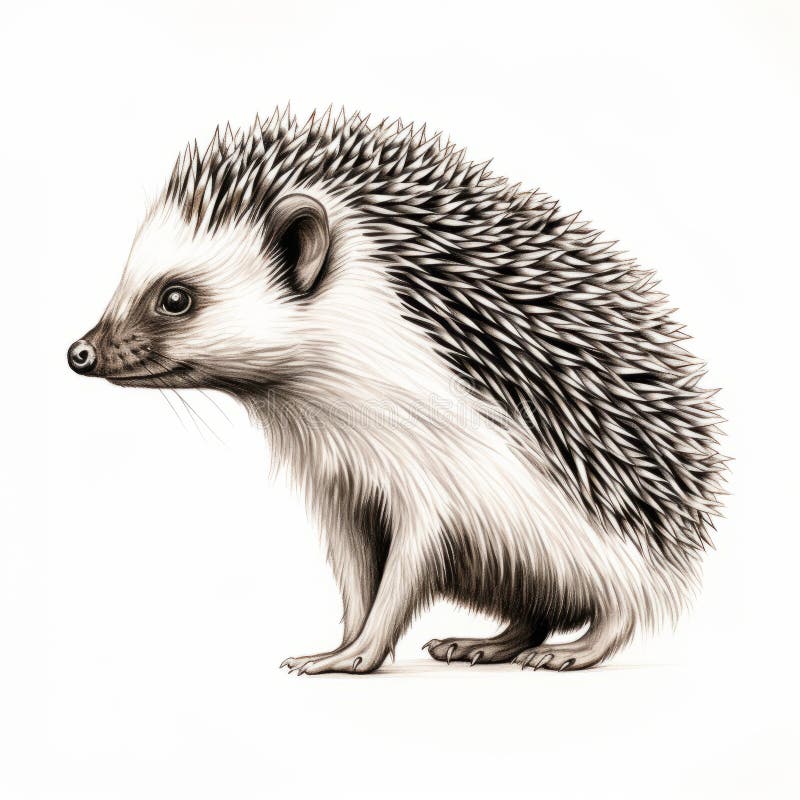 Realistic Hedgehog Drawing Stock Illustrations – 333 Realistic Hedgehog ...