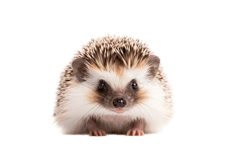 Hedgehog Face Shot Isolated on a Transparent Background, Generative Ai ...