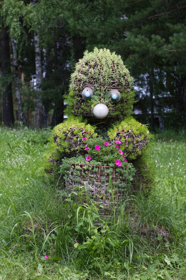 Hedgehog Figure Made of Plant Stock Image - Image of figure, beautiful ...