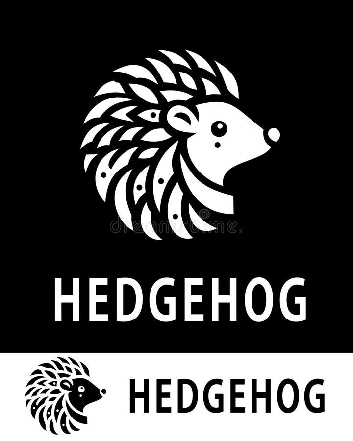Hedgehog logo design stock vector. Illustration of intricate - 349604015