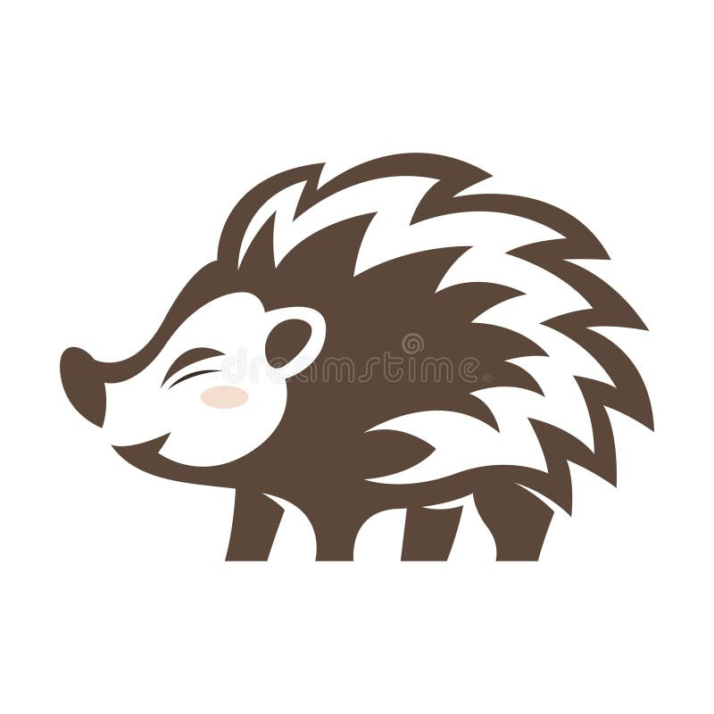 Prickly Hedgehog Logo Stock Illustrations – 444 Prickly Hedgehog Logo ...