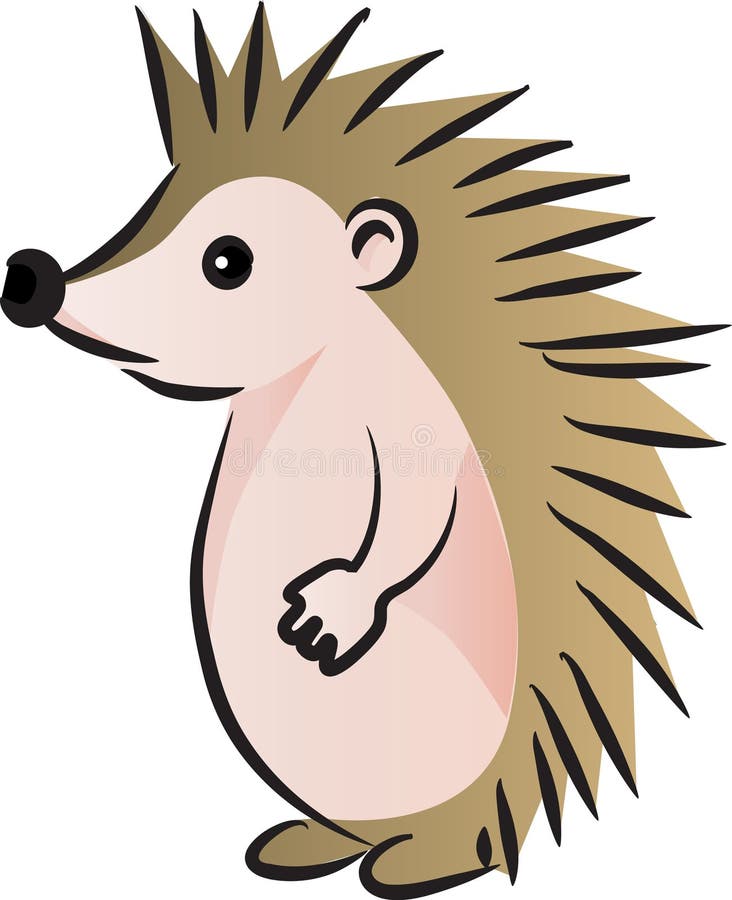 Hedgehog stock illustration. Illustration of happy, hedgehog - 44485131