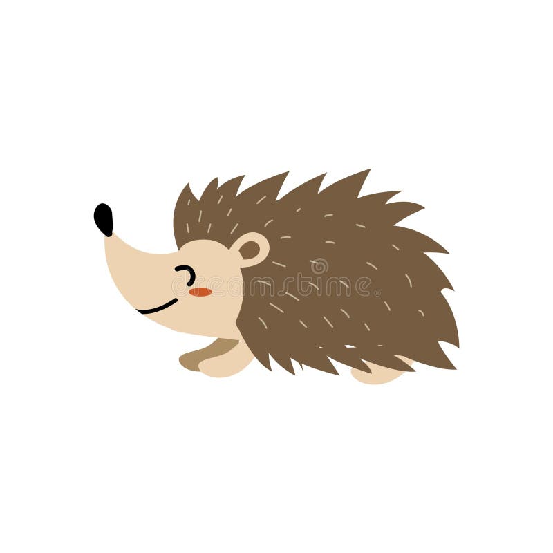 Hedgehog. Vector Illustration Decorative Design Stock Vector ...