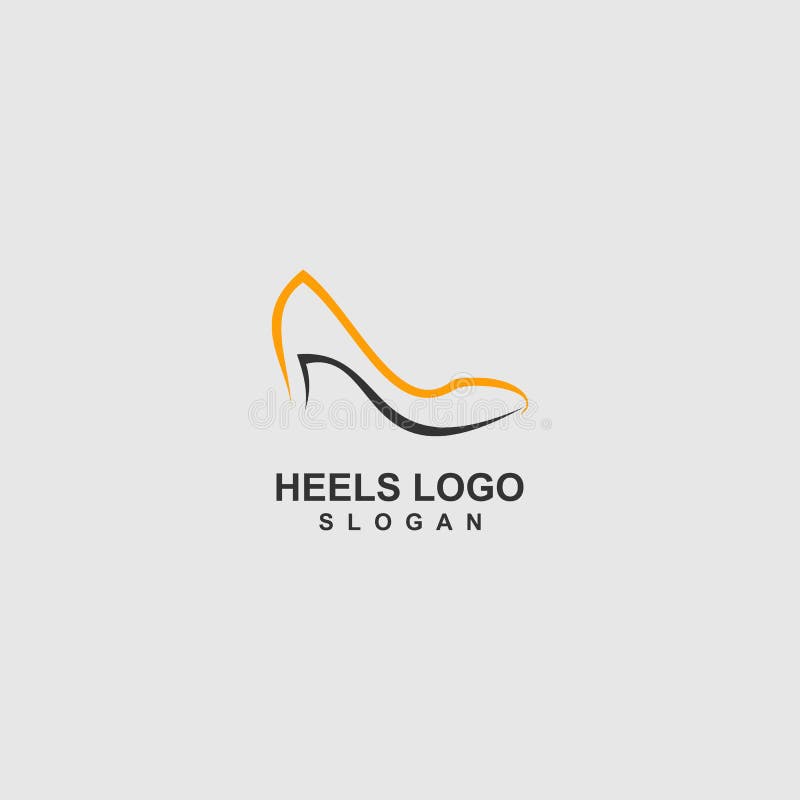 Heels logo template stock illustration. Illustration of isolated ...