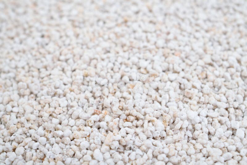 Heep of Expanded Perlite for for Agriculture. Background Stock Photo ...