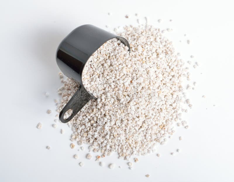 Heep of Expanded Perlite on White Background Stock Image - Image of ...