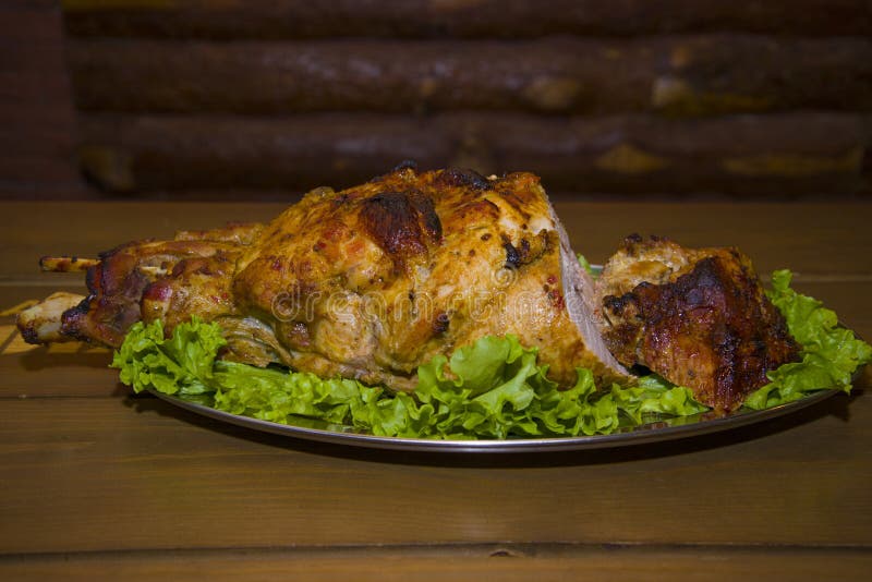 A Hefty Piece of Meat, a Leg of Pork. Stock Photo - Image of easy ...