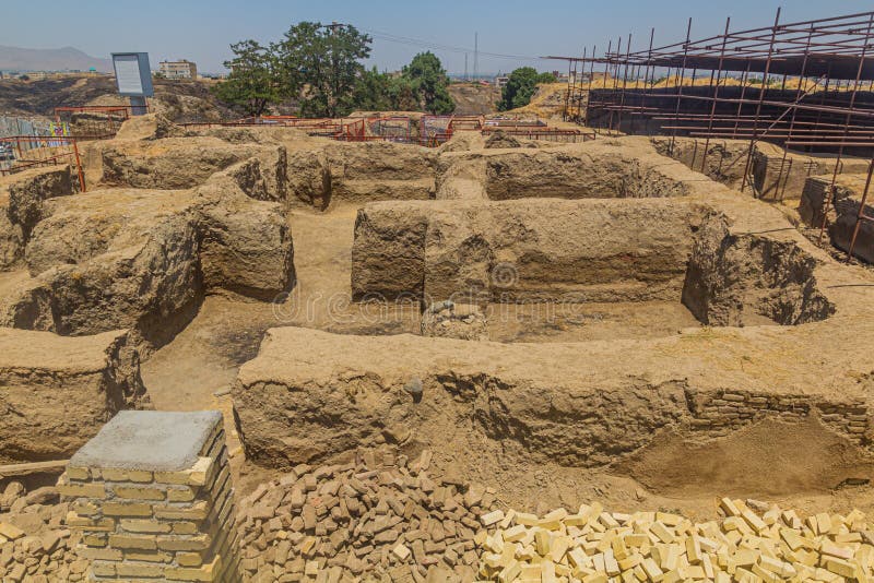 Hegmataneh (Ecbatana) Ruins in Hamadan, Ir Stock Image - Image of ...