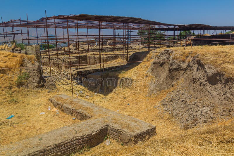 Hegmataneh (Ecbatana) Ruins in Hamadan, Ir Stock Image - Image of ...