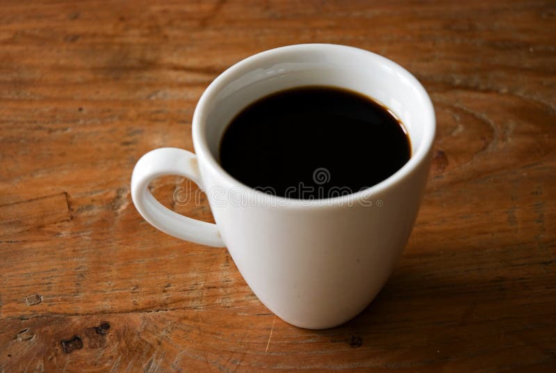 Eine Schale Schwarzer Kaffee Und Schwarzer Tee Stockbild - Bild von ...