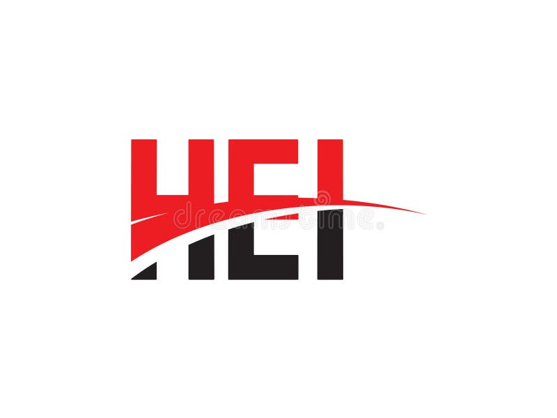 HEI Letter Initial Logo Design Vector Illustration Stock Vector ...