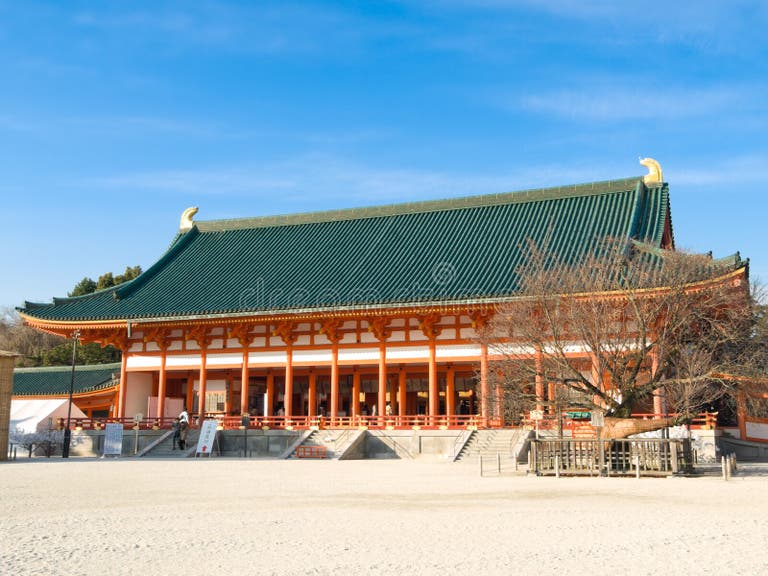 Heian Jingu shrine stock image. Image of heian, symbol - 3817933