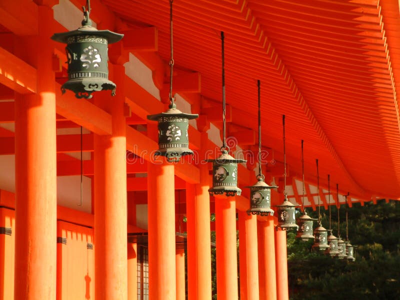 Heian Shrine stock image. Image of pillar, shintoism, asia - 566265