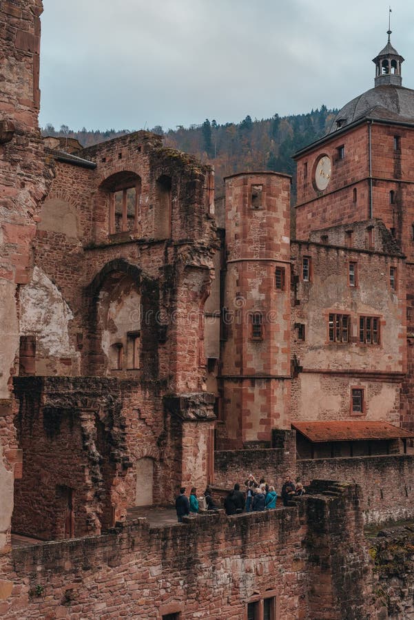 Heidelberg Castle Ruins in Germany Editorial Photography - Image of ...