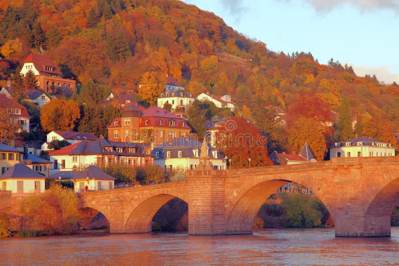 Heidelberg in fall stock image. Image of residence, brown - 28209329