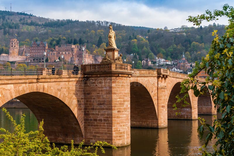 View on Heidelberg at Spring, Germany Editorial Image - Image of church ...