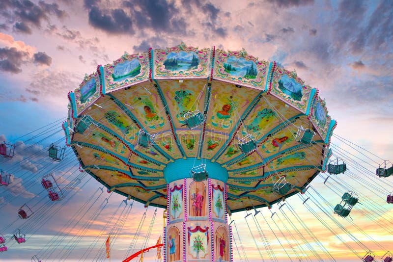 Fair swing ride editorial photography. Image of high - 20779297