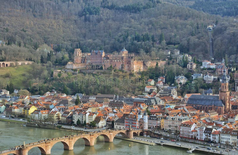 Heidelberg, Gorgeous Cityscape Editorial Image - Image of architecture ...