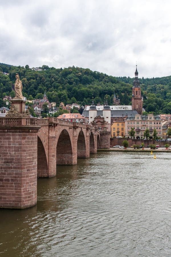 Heidelberg Old Town in Germany Stock Image - Image of architecture ...