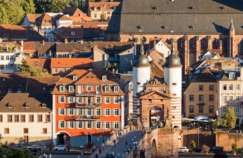 Heidelberg Old Town editorial image. Image of shops, bars - 60619390