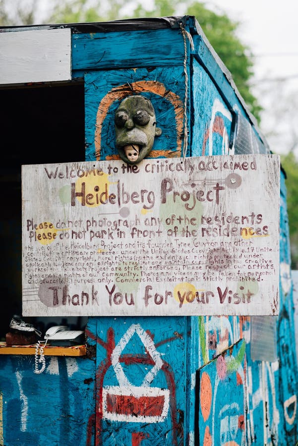 The Heidelberg Project, in Detroit, Michigan Editorial Image - Image of ...