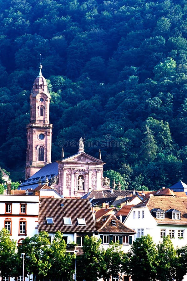 Heidelberg Skyline- Heidelberg, Germany Stock Image - Image of unesco ...