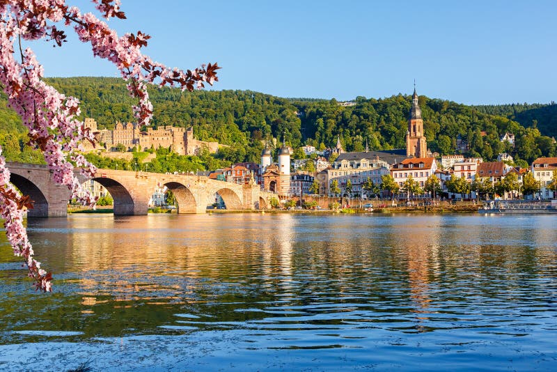Heidelberg at spring stock image. Image of castle, germany - 88386901