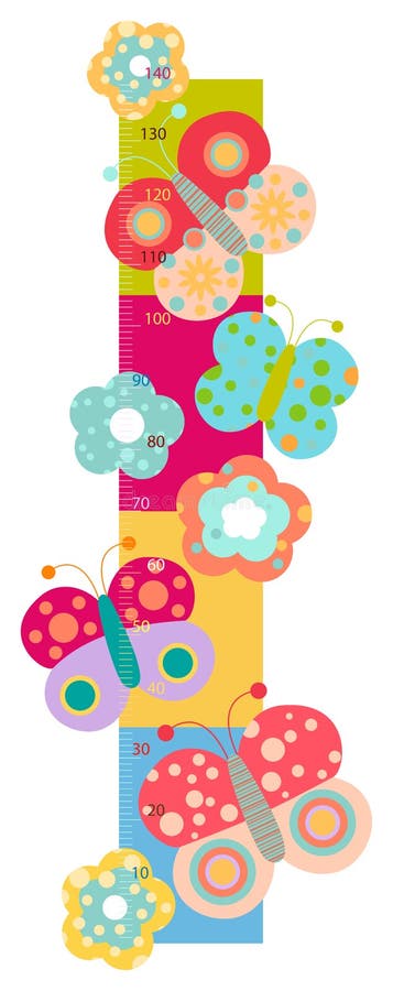 Kids Height Chart Ruler Stock Illustrations – 1,190 Kids Height Chart ...