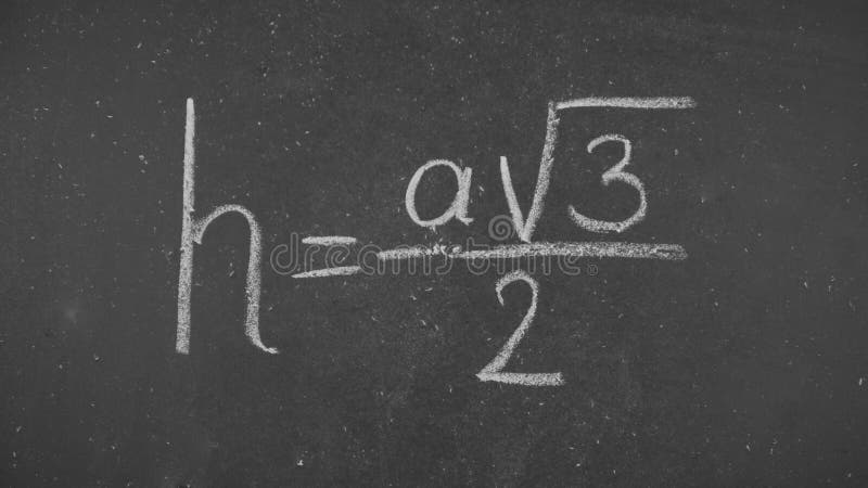 Height of an Equilateral Triangle. Stock Image - Image of division ...