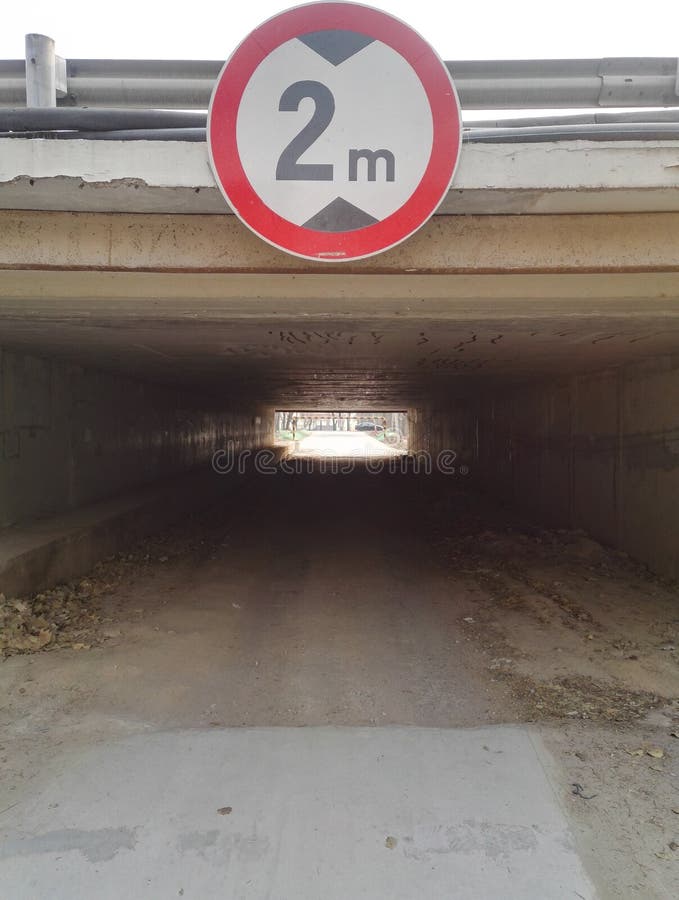 Height Limit Road Sign in Highway in Slovenia Stock Image - Image of ...