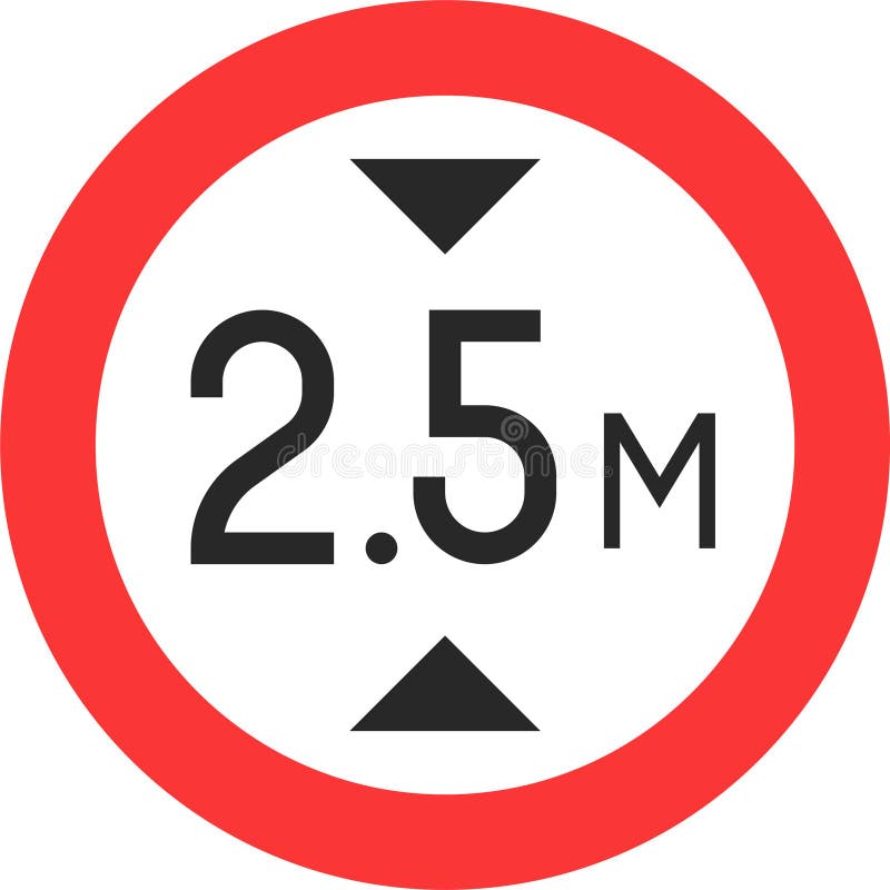 Height limit traffic sign stock illustration. Illustration of danger ...