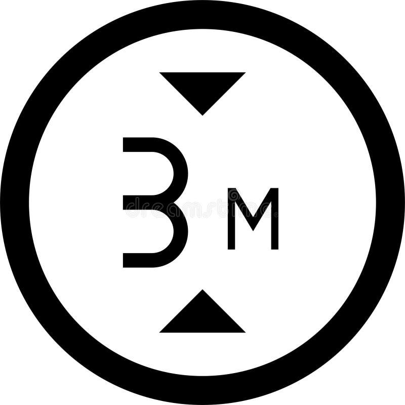 Height Limit Sign Icon, Traffic Sign Vector Illustration Stock Vector ...