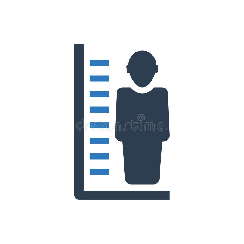 Height Measure Icon - Size Measurement Icon Stock Vector - Illustration ...