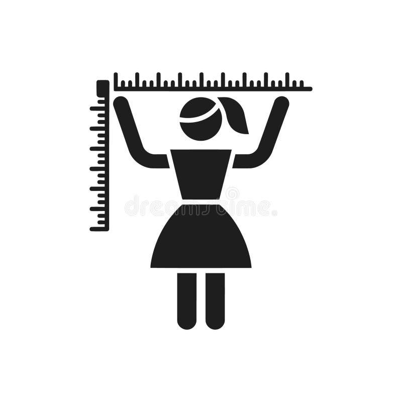 Height Measurement Icon stock vector. Illustration of accuracy - 361857481