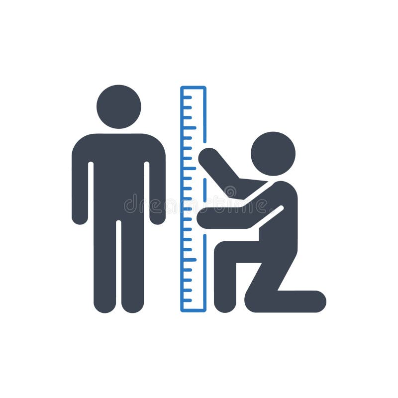 Height Measurement Icon stock illustration. Illustration of sign ...