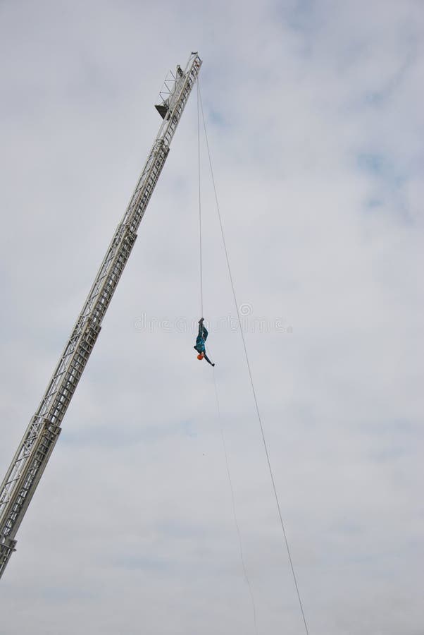 Height Rescue Squad. Member of Height Rescue Squad Stock Image - Image ...