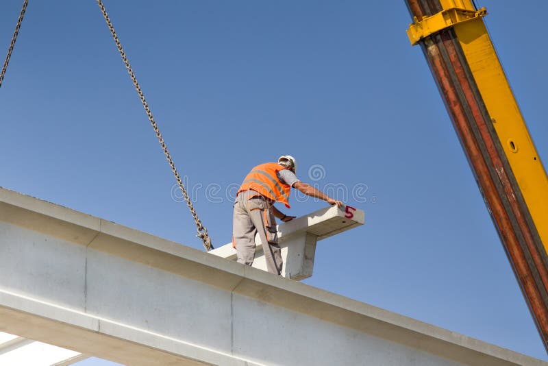 Height Worker on Building Skeleton Stock Photo - Image of development ...