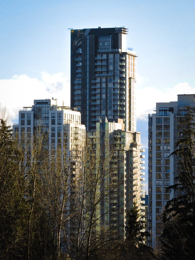 Towering Buildings Making a Beautiful Skyline Editorial Image - Image ...