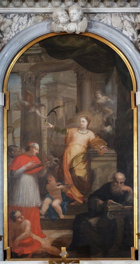 Heilige Lucia stockfoto. Bild von lucy, barock, architectonic - 49652924