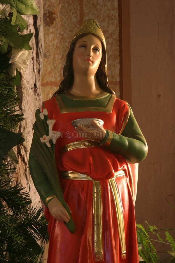 Heilige Lucia stockfoto. Bild von mittelalterlich, gebäude - 49652924