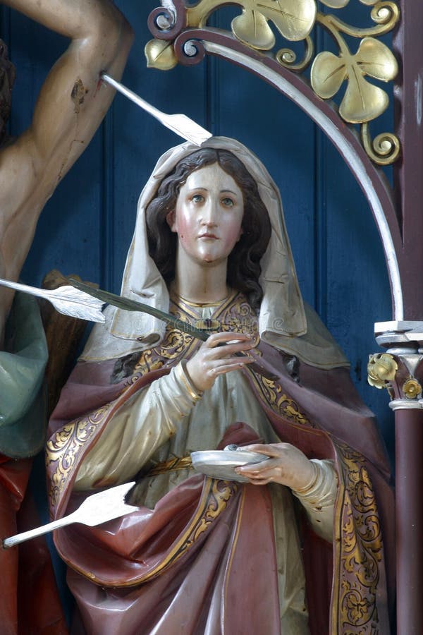 Heilige Lucia stockfoto. Bild von bunt, denkmal, evangelium - 95348110