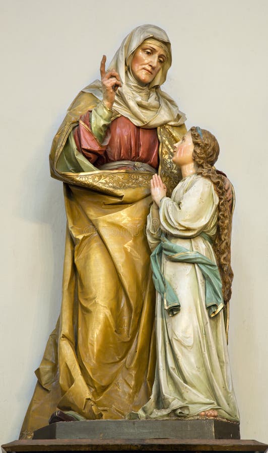 Heilige Anna – Mutter Der Jungfrau Maria Stockbild - Bild von kunst ...