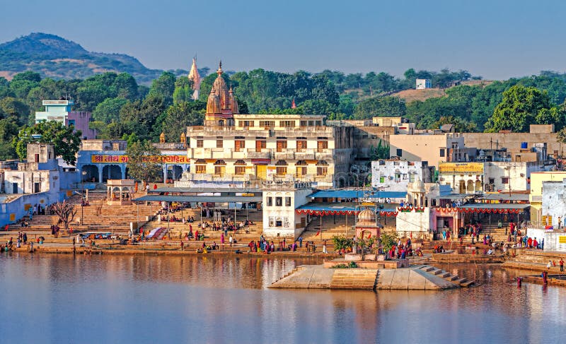 Heiliger Pushkar See, Rajasthan, Indien Redaktionelles Foto - Bild von ...