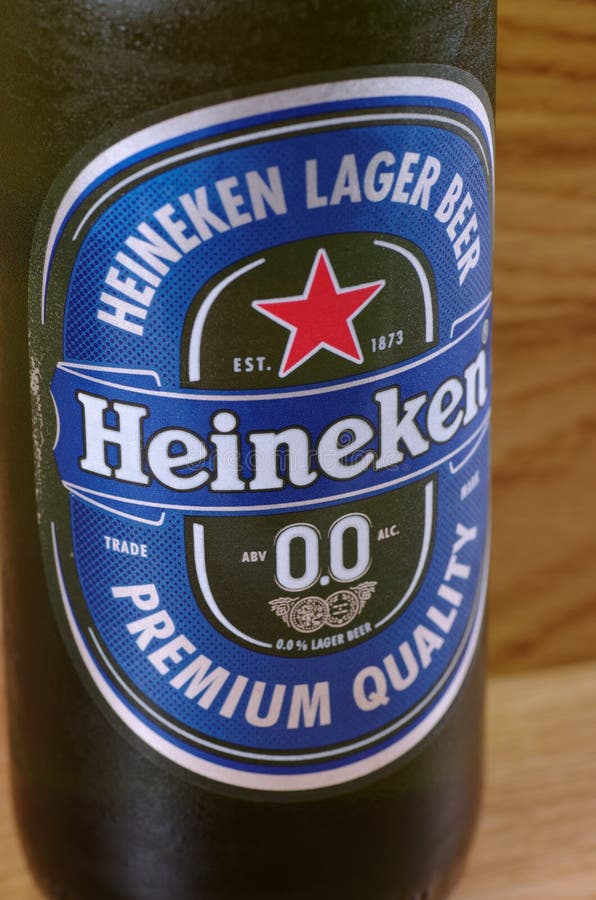 Heineken 0.0 editorial stock image. Image of wooden, lager - 94033634