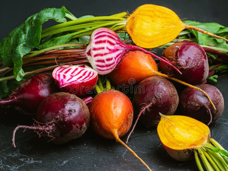 Heirloom Rainbow Beet Roots Stock Photo - Image of autumn, cooking ...