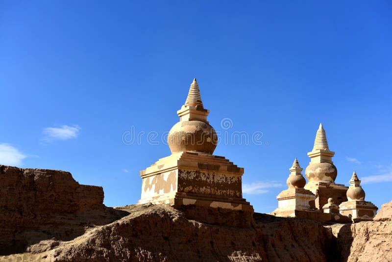 The Heishui city ruins stock photo. Image of pagoda, western - 48667000