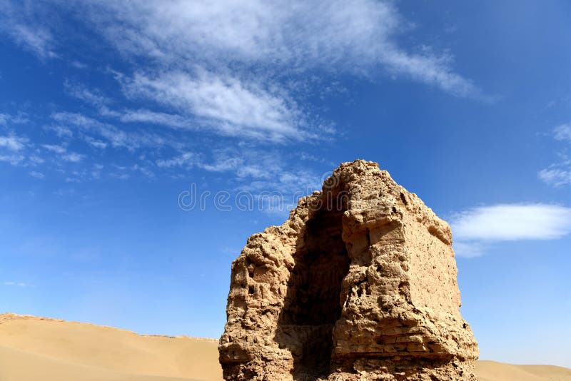 The Heishui city ruins stock image. Image of city, khoto - 48667073