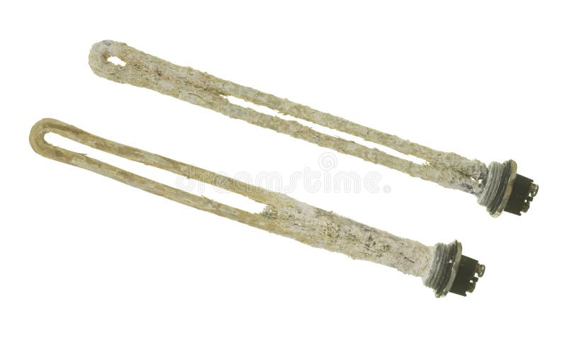 Heizelemente Mit Abschaum Und Sediment Stockbild - Bild von ...